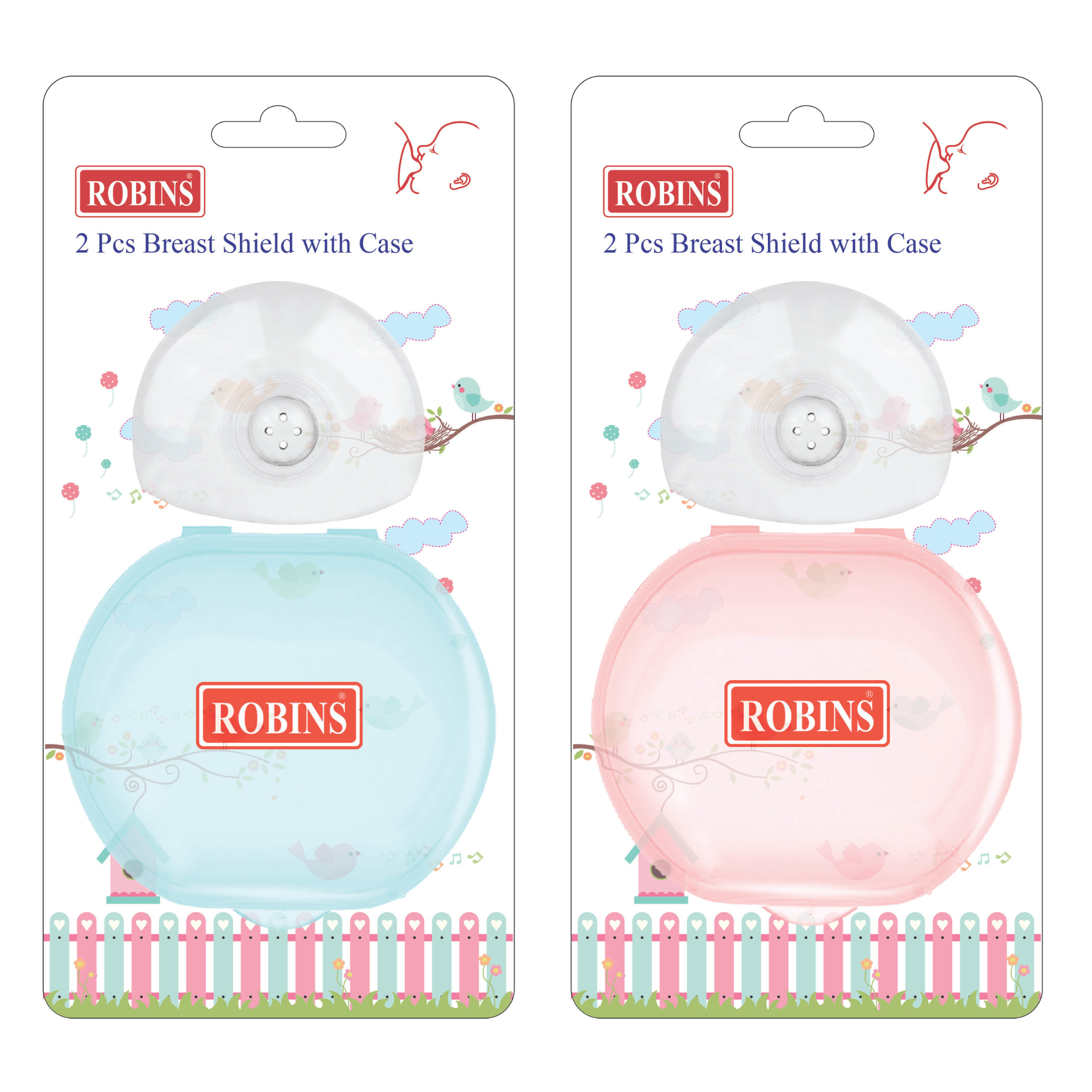 Robins 2 Pcs Breast Shield with Case – Robins Baby Products
